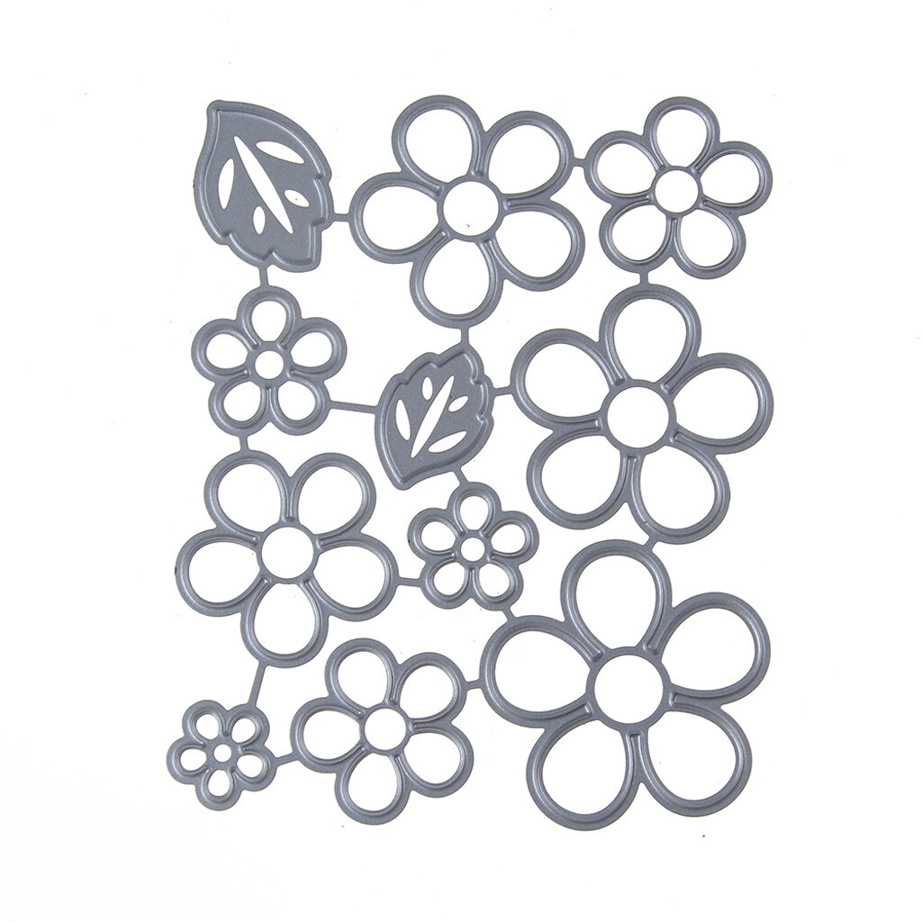 Пятилистный Цветок Для Резки Металла Умирает Трафарет Для Скрапбукинга DIY Альбом Гербовая Бумага