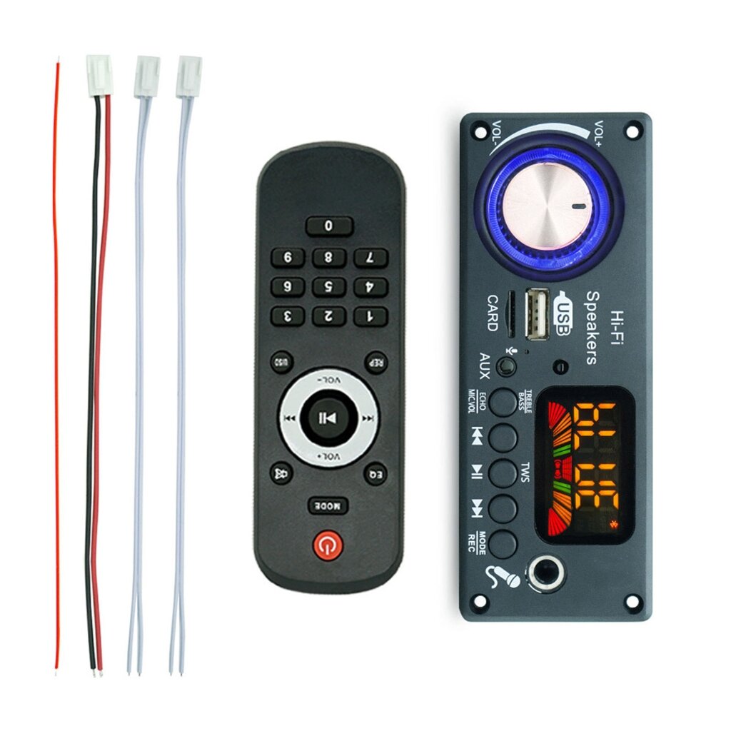 Плата усилителя высокой мощности 2*100 Вт аудио модуль Bluetooth плата декодирования mp3