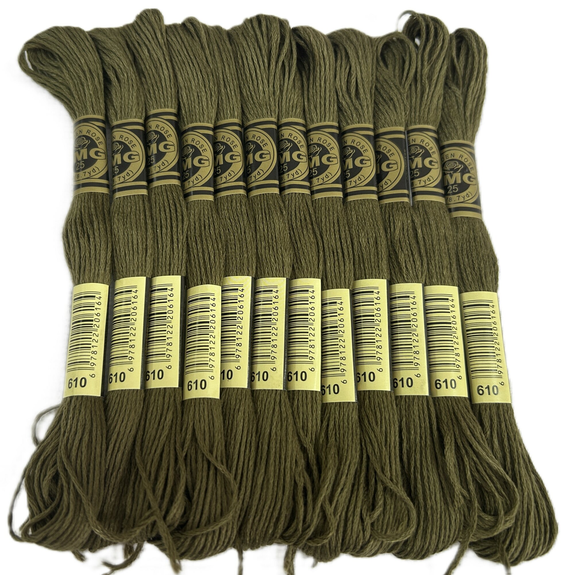 Нитки для вышивания JMC мулине (150-3866) 100% полиэфир 12 штук x 8 м