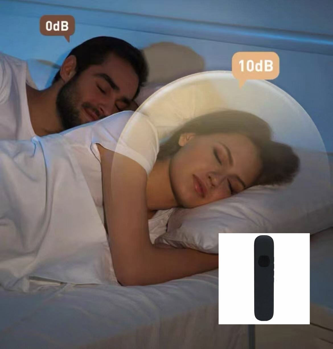 Прибор для сна с белым шумом, беспроводной динамик для сна с костной проводимостью Bluetooth