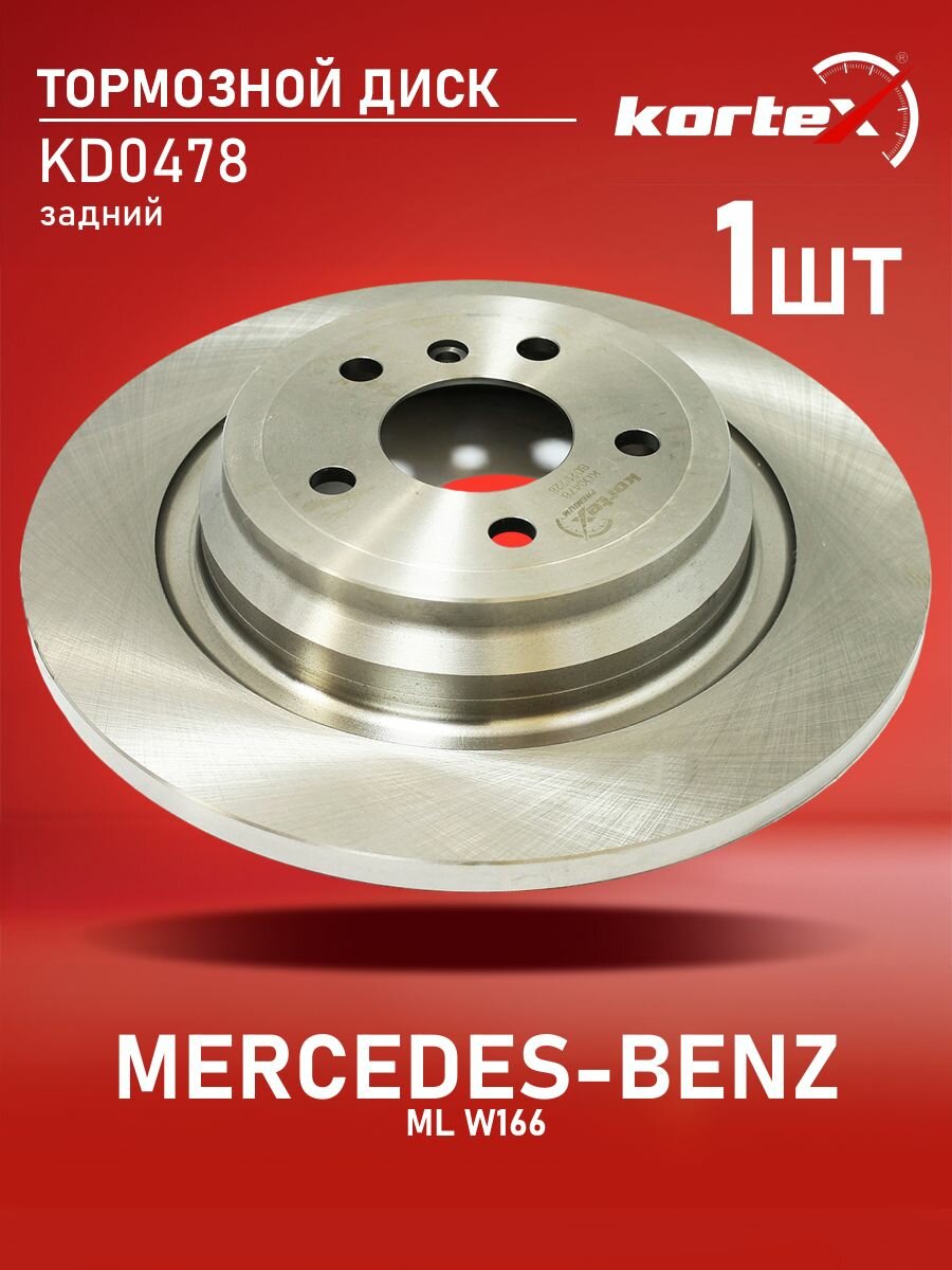 Тормозной диск задний MERCEDES-BENZ Мерседес Бенц GLE, M Class PBD1119, M2000806, FX1420