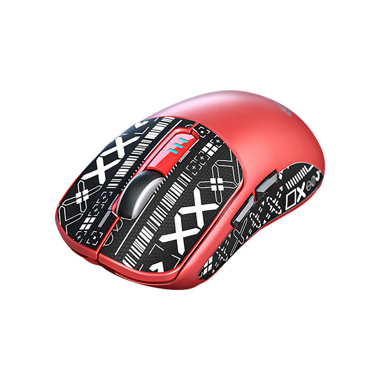 Интеллектуальная игровая мышь AULA SC580 с тремя режимами работы, 12000 точек на дюйм, красная и черная, перезаряжаемая