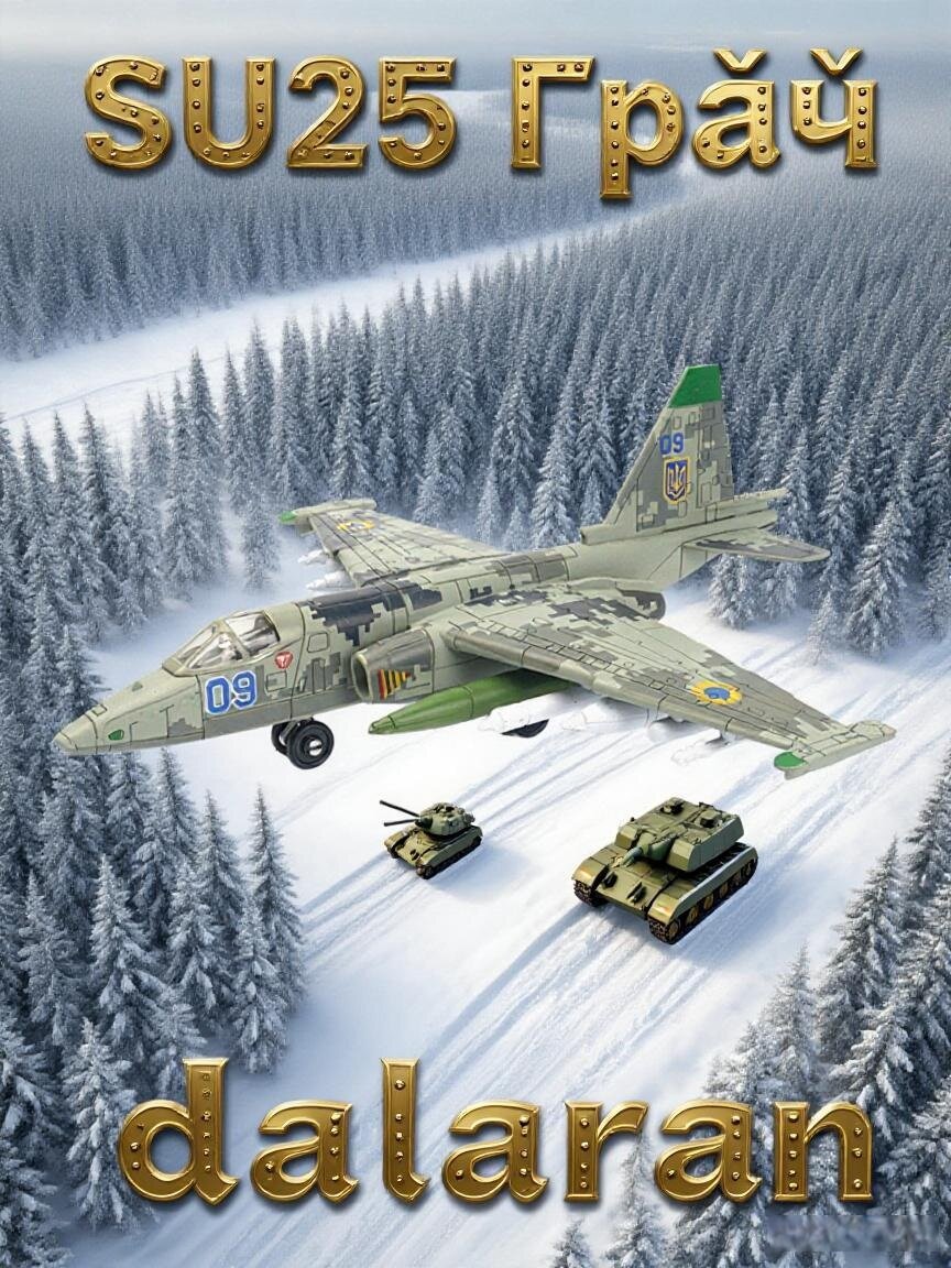 Су 25 сборная модель самолетов 1/72 - без клея и окраски - Dalaran