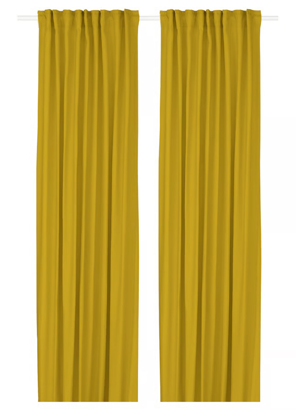 Шторы / занавески IKEA GINSTMOTT, 145x300 см, желтые, комплект 2 шт