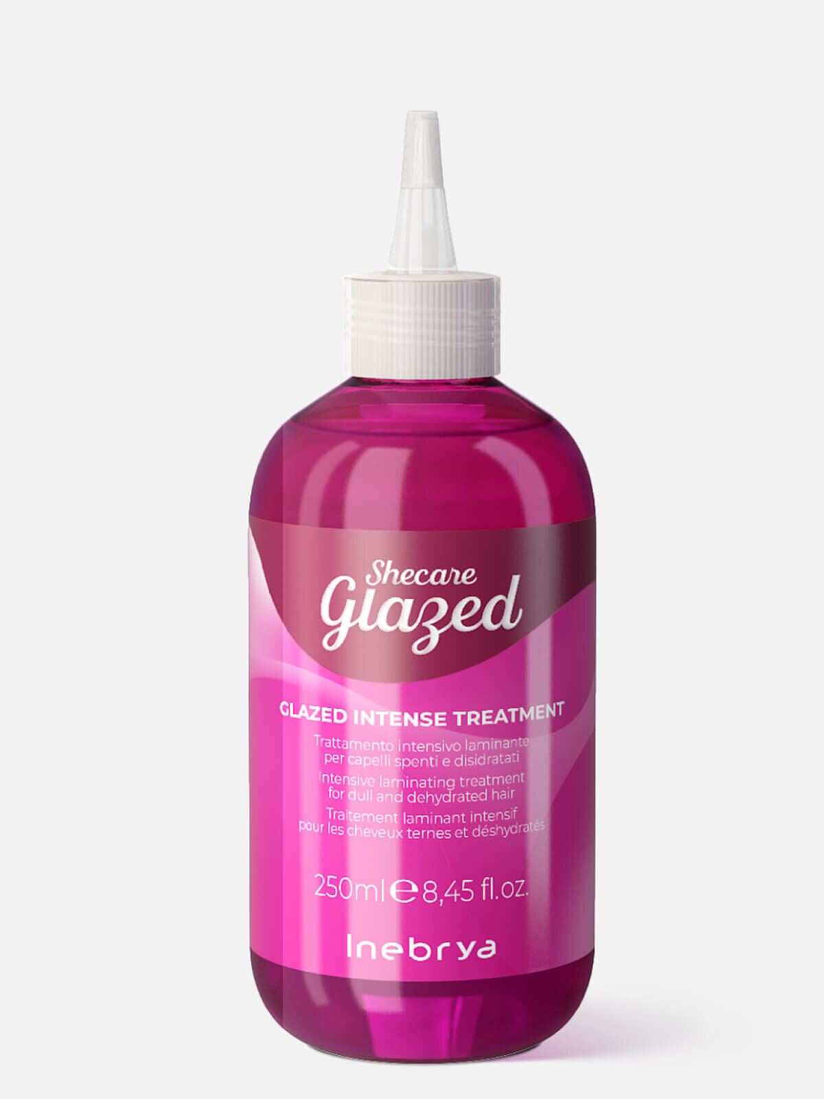 Крем для блеска тусклых и матовых волос Inebrya Shecare Glazed Intense Treatment, 250 мл