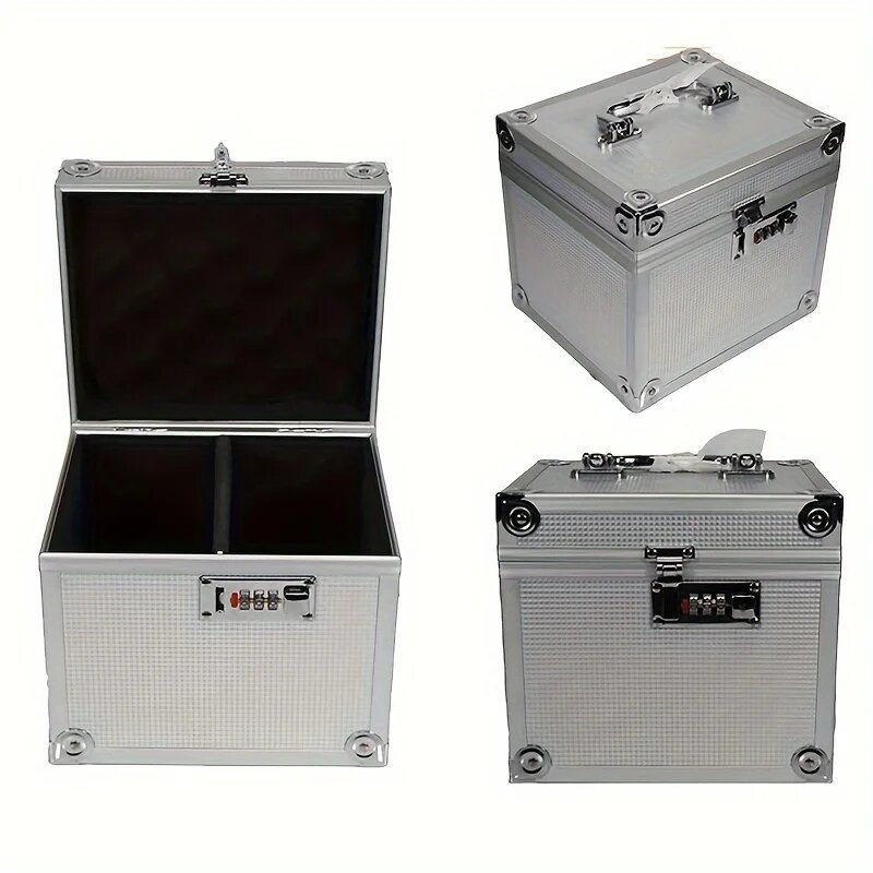Коробка для карт с замком Silver 44 шт.