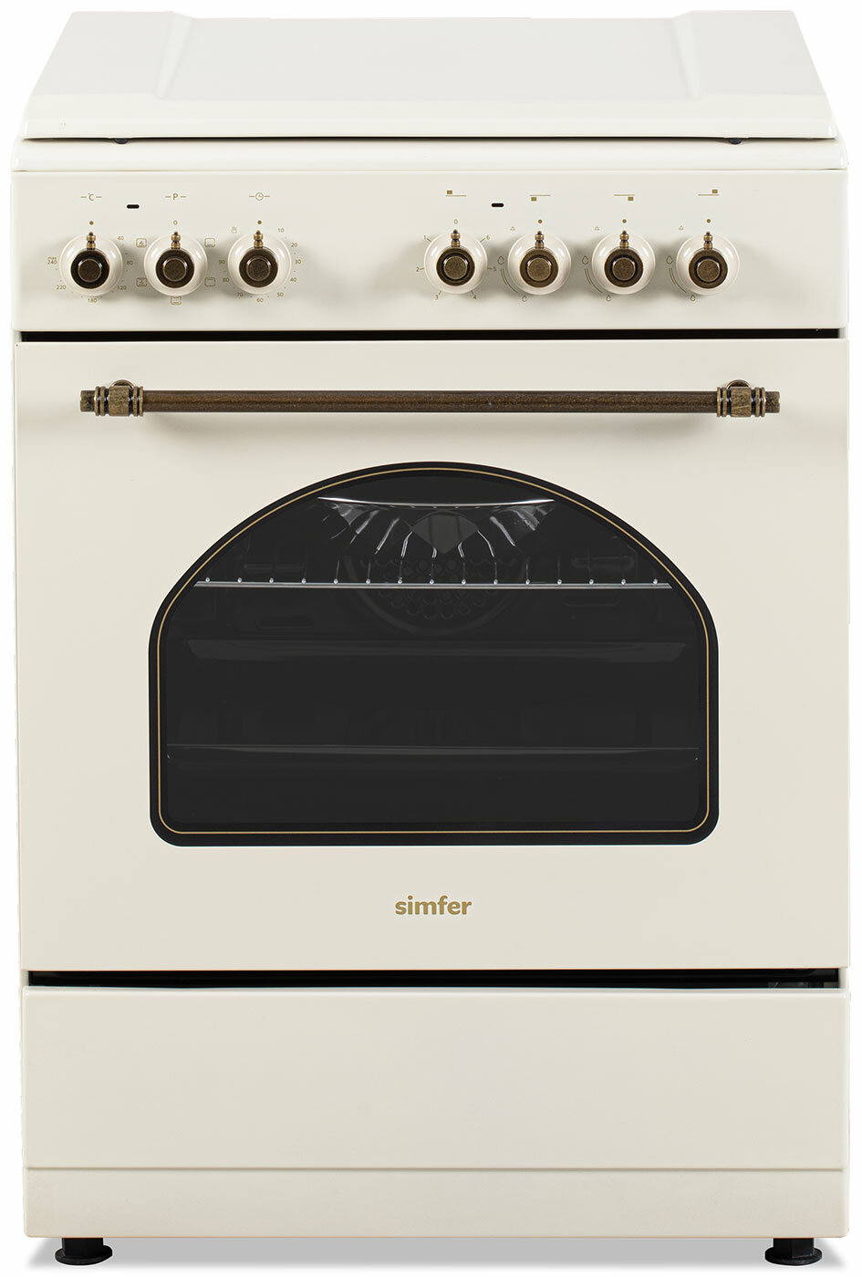 Комбинированная плита Simfer F66MO36015, слоновая кость
