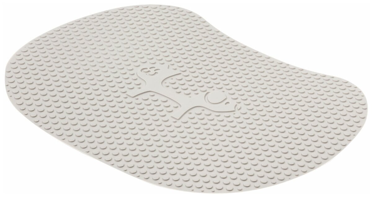 Коврик для туалета кошек United Pets PawPad Litterside серый 36 x 26,5 x 0,5 см (1 шт)