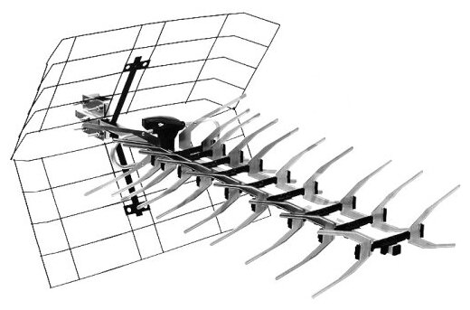 Антенна наружная DVB-T2 Rexant RX-412 для цифрового телевидения (коробка)