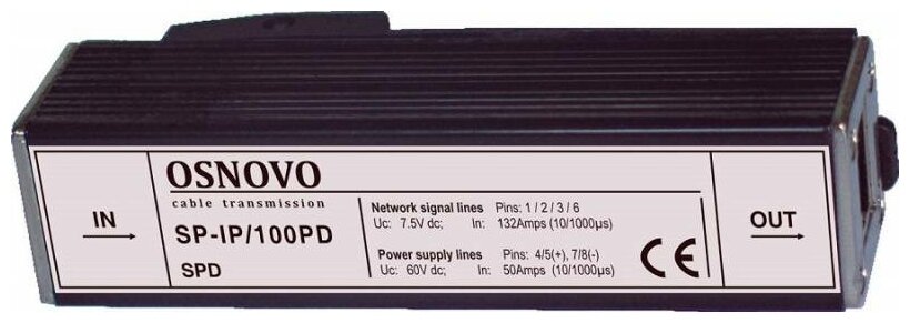 Грозозащита Osnovo SP-IP/100PD