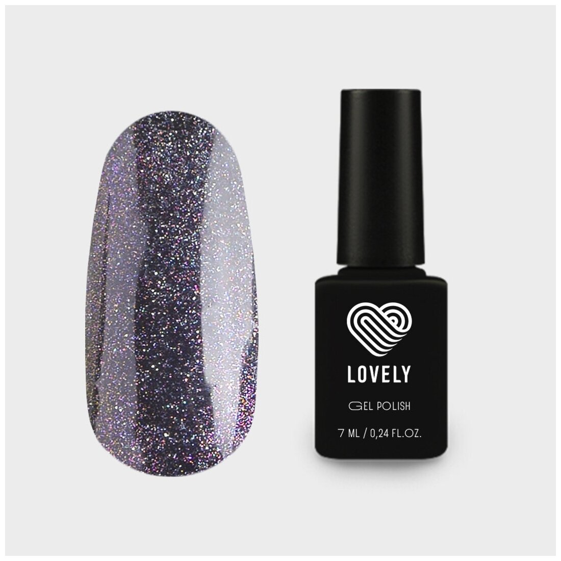 Гель-лак магнитный со светоотражающими частицами MAGIC EYES Lovely, №ME05, 7 мл