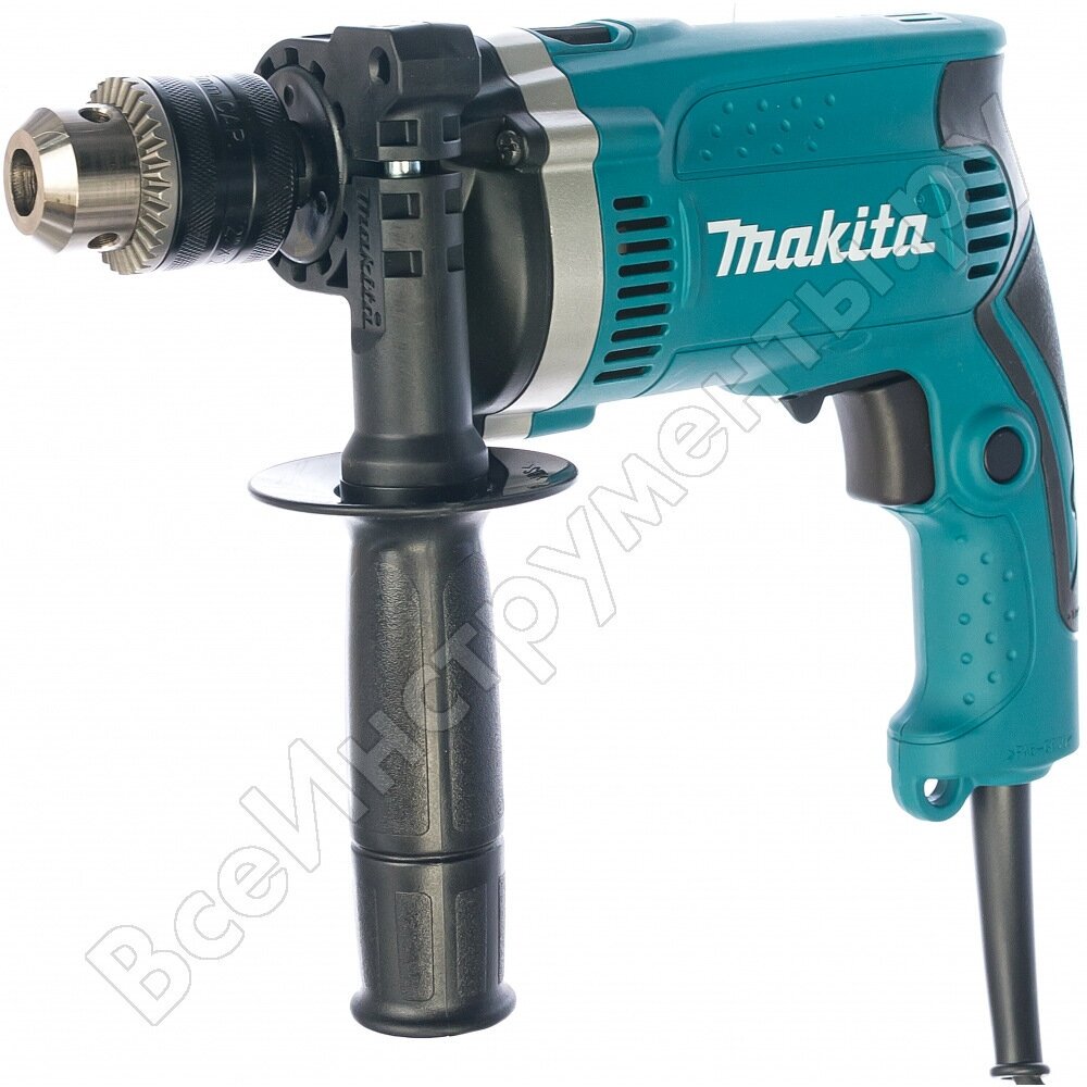 Ударная дрель Makita HP1630, ключевым патроном, ударом и без