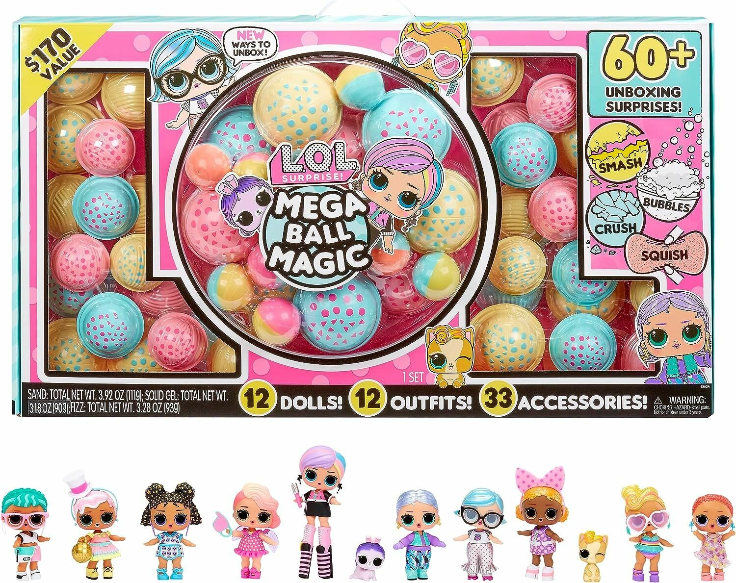 Подарочный набор L.O.L. Surprise! Mega Ball Magic Pack with 60+ Surprises