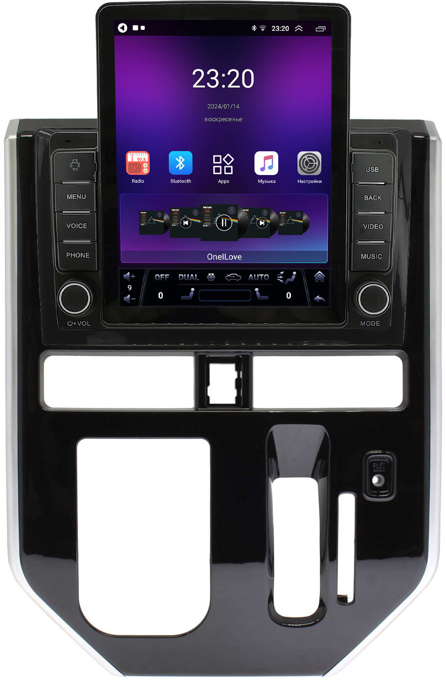 Штатная магнитола Toyota Tank 2016-2024 (авто с климат-контролем) Canbox GTR095-10-1215 Android 10 (QLed, 4/64, DSP, CarPlay)