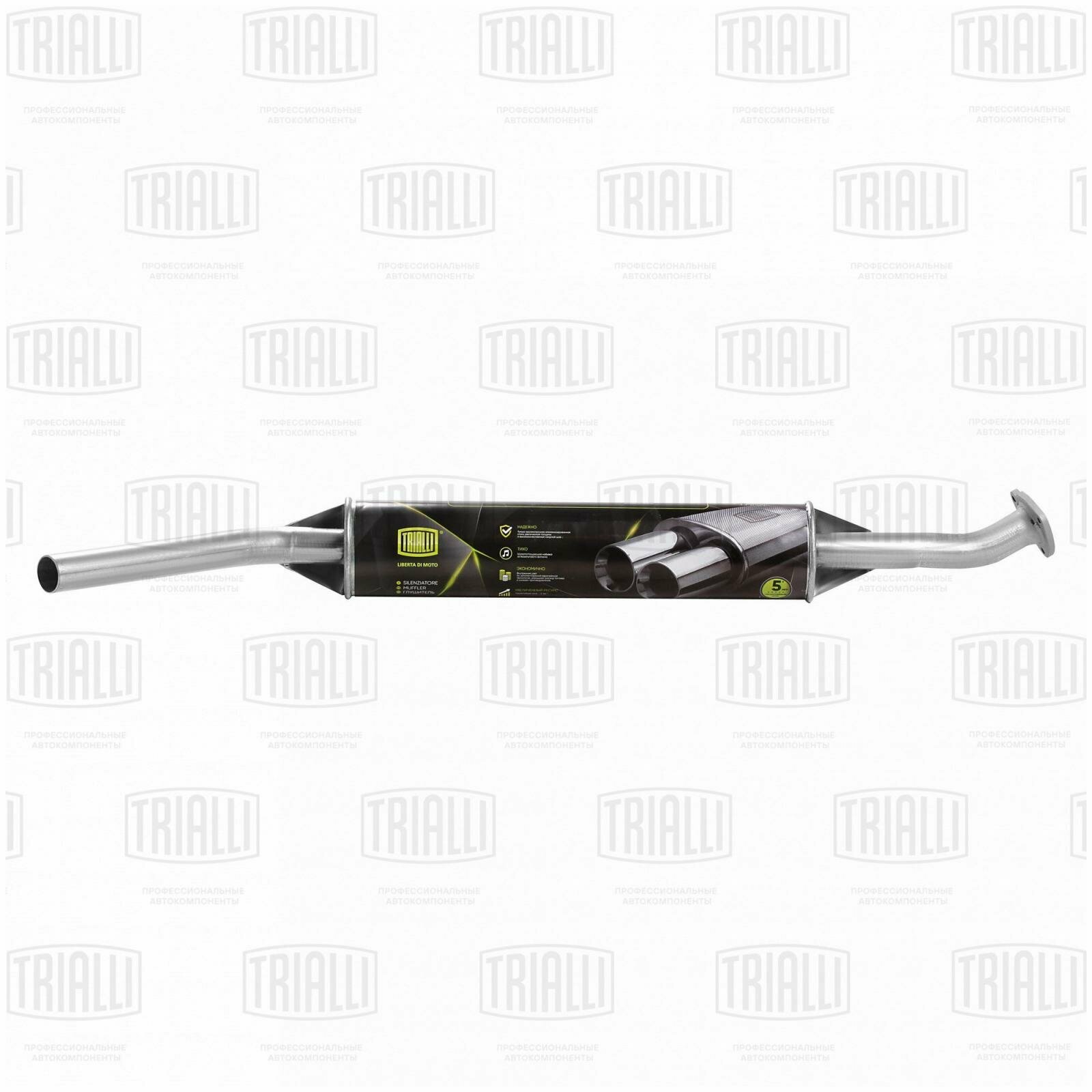 Резонатор Лада 21214 Евро-3 фланец 3 отв. (EAM 0118) алюминизированный