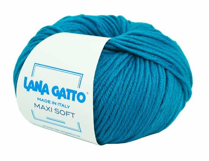 Пряжа Maxi soft - 14636 яркий синий