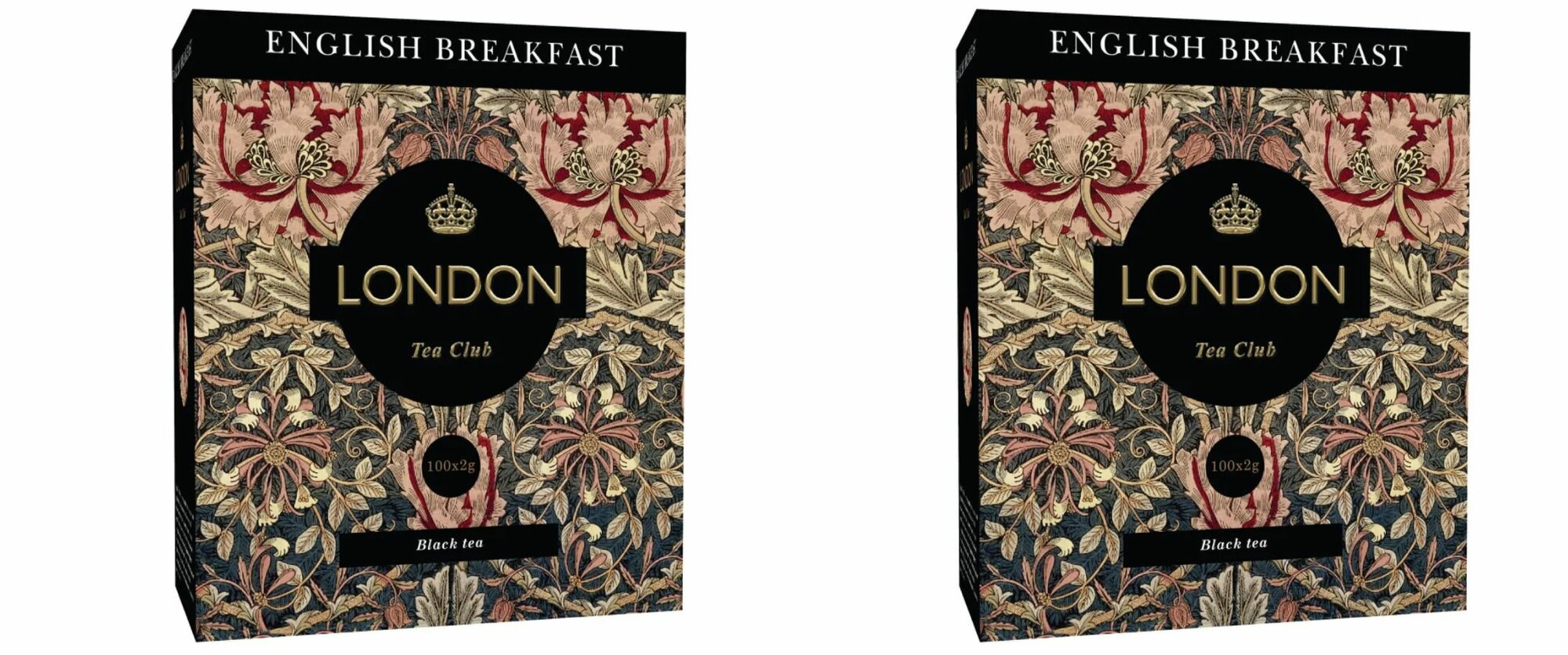 London Tea Club Чай Черный English Breakfast,100 пак,2 шт