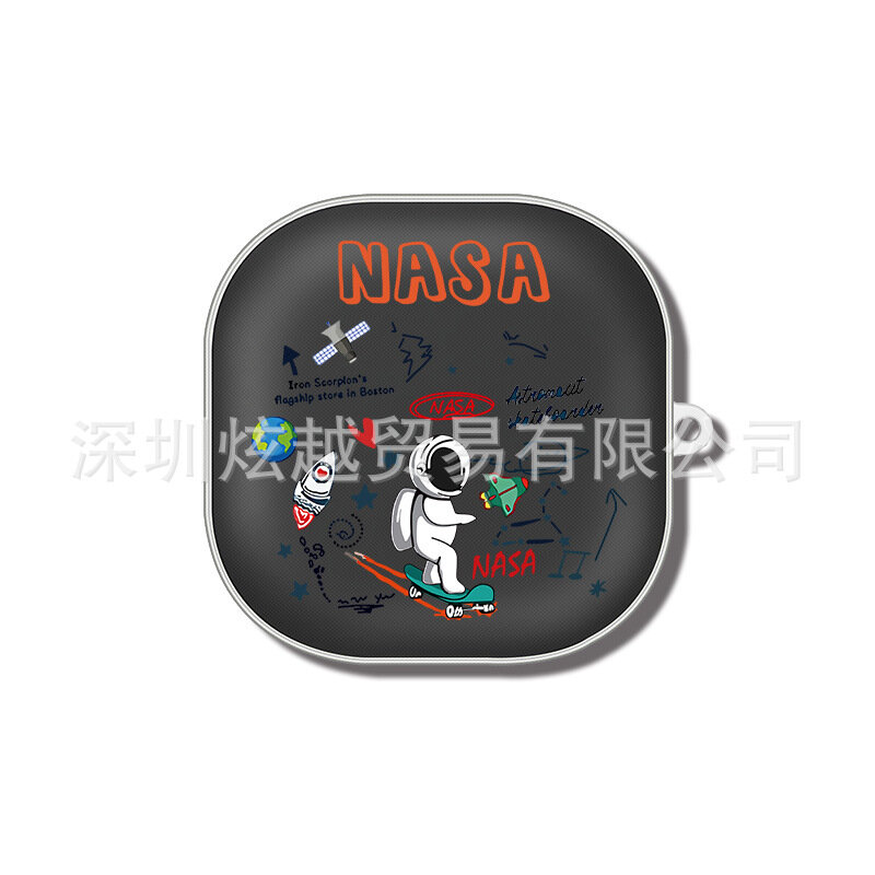 Чехол для наушников "Астронавт наса", для Samsung Buds 2 Pro, прозрачный, мягкий