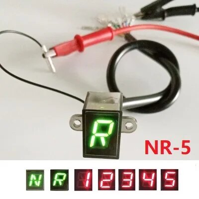 Светодиодный индикатор переключения передач NR-5, зеленый, Style C