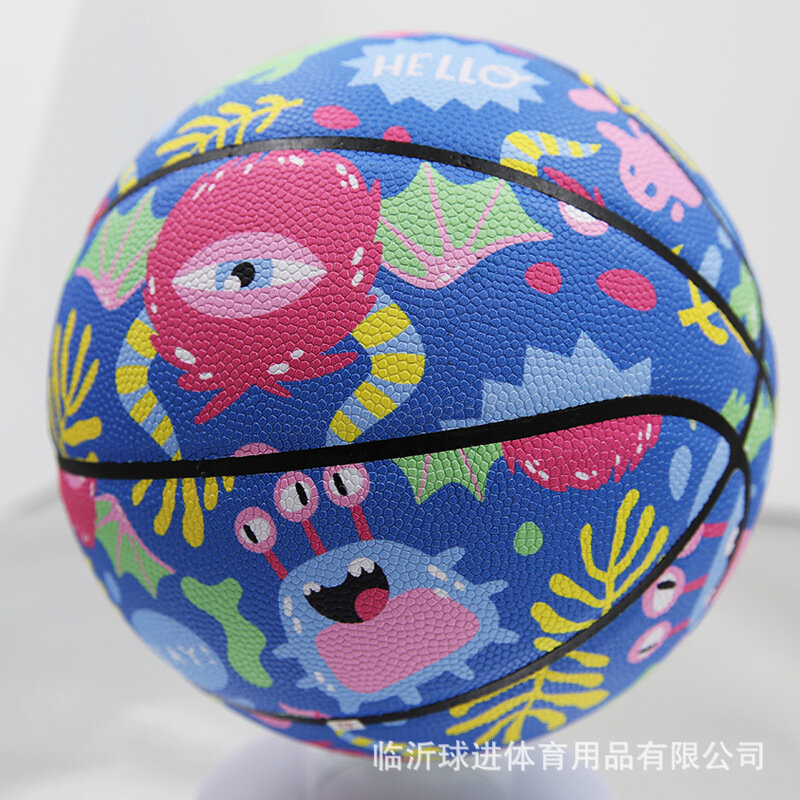Баскетбольный мяч Little Monster Basketball №5, для подростков, из искусственной кожи