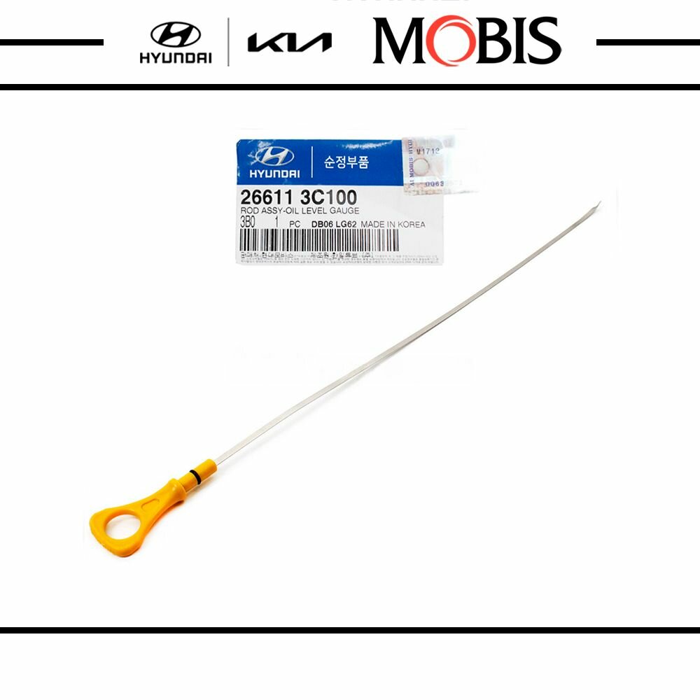 Щуп масляный для Hyundai Ix55 2008-2013, Santa Fe II 2009-2012, Sonata (NF) 2004-2010; KIA Opirus 2006-2009, Sorento (XM) 2009-2012 / арт. 266113C100 / бренд MOBIS