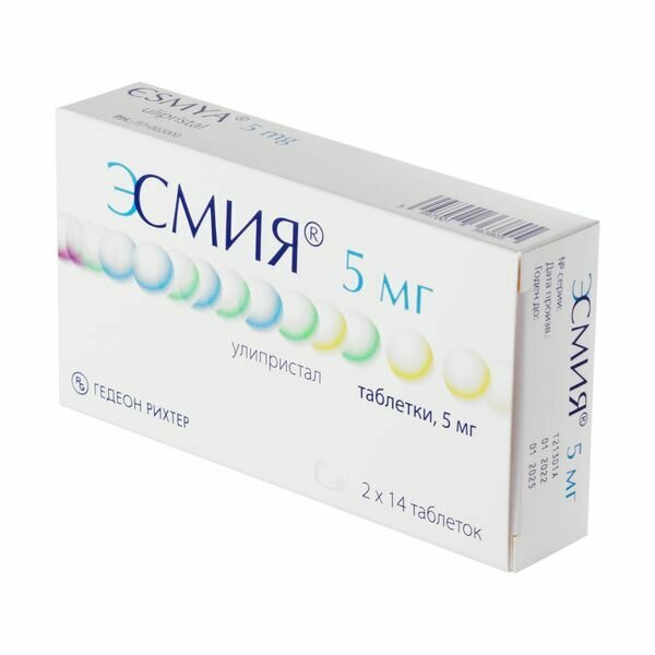 Эсмия таблетки 5мг 28шт