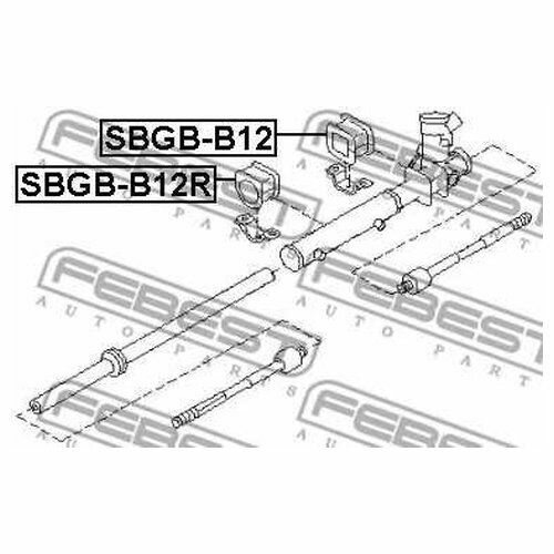 Сайлентблок рулевой рейки Febest sbgbb12 для Subaru Forester, Impreza, Legacy I, II, III, Leone