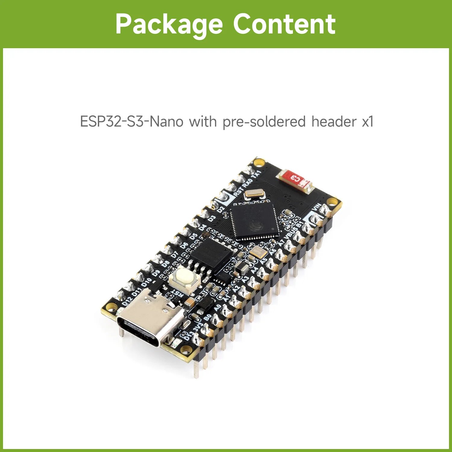 Waveshare ESP32-S3-Nano плата