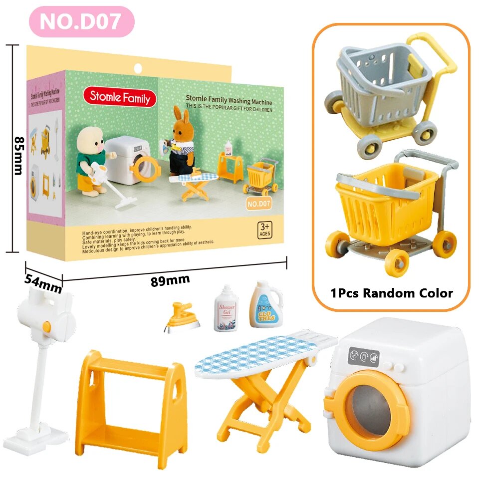 Стое Кукольная кухня MSFTOYS, желтый, D07