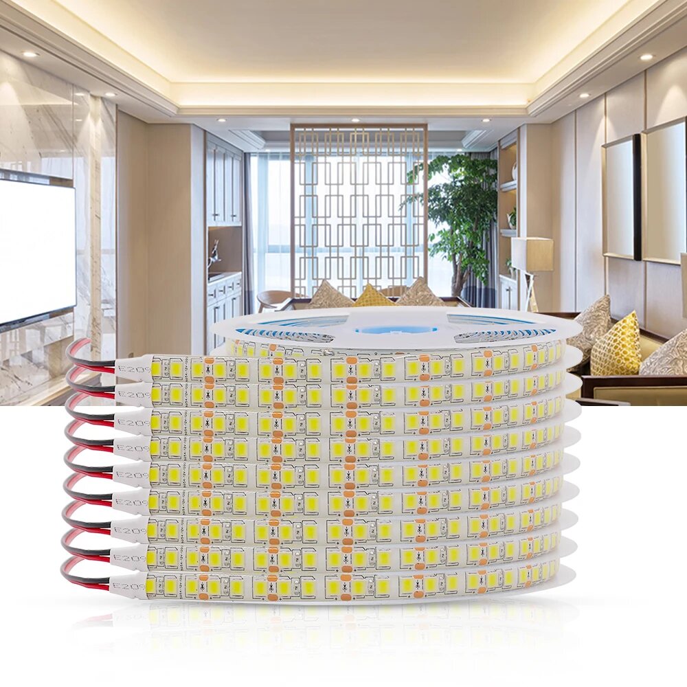Светодиодная лента XUNATA 5м RGB, SMD5054, 120LEDs, Холодный белый