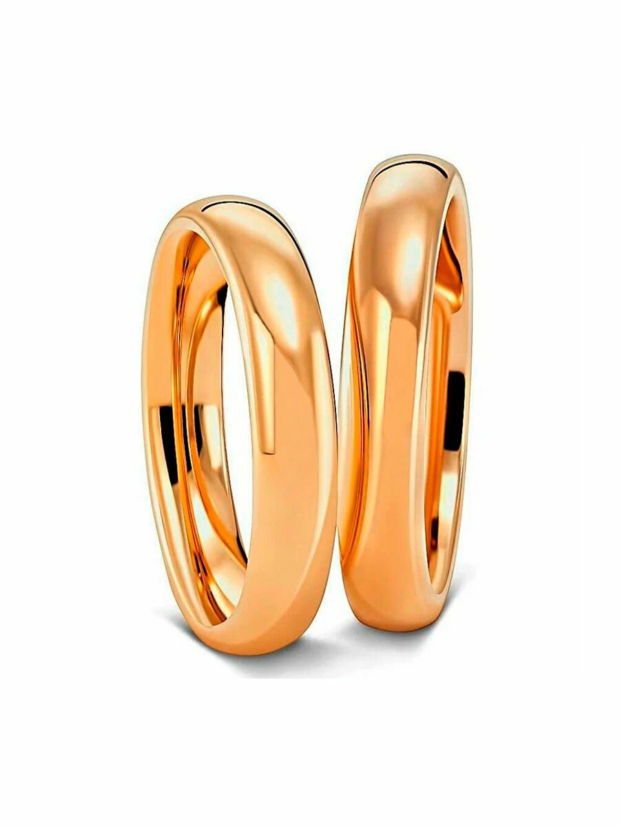 Кольцо обручальное FJ Fallon Jewelry, размер 20, золотой — фото 1
