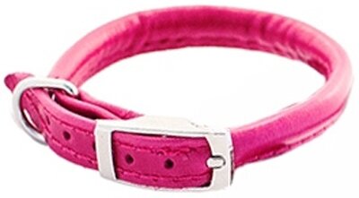 Дарэлл Ошейник для собак ZooM Cord кожаный круглый красный, 5 мм х 22-26 см