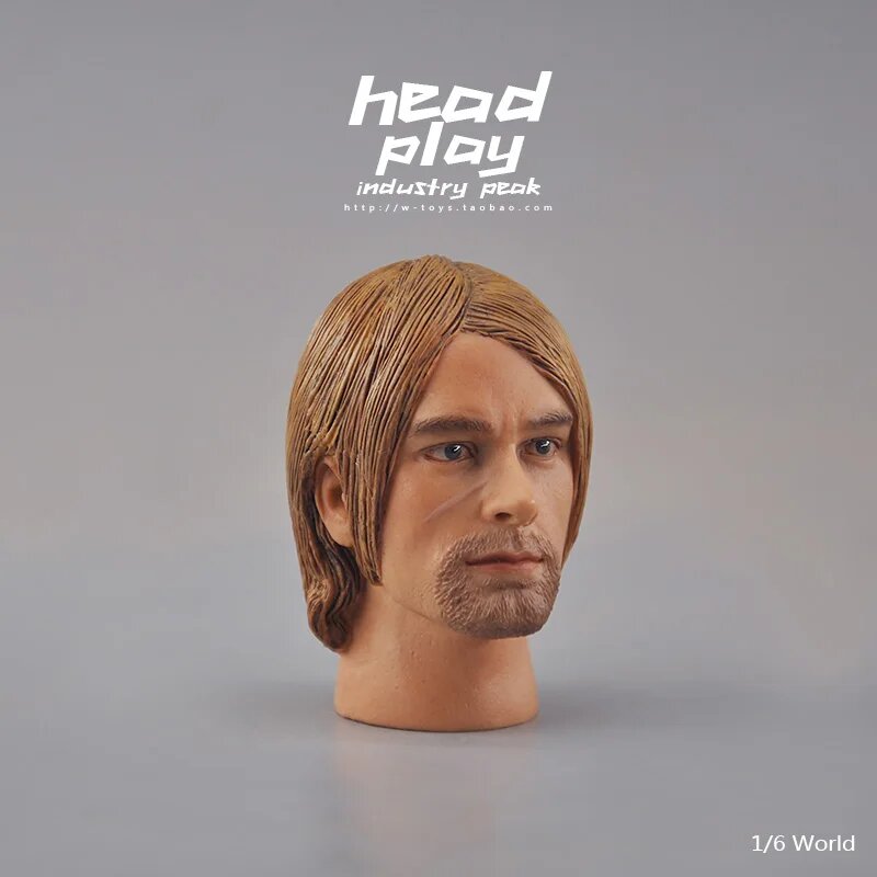Голова Headplay 1/6 Курта Дональда Кобейна для кукол 12 дюймов