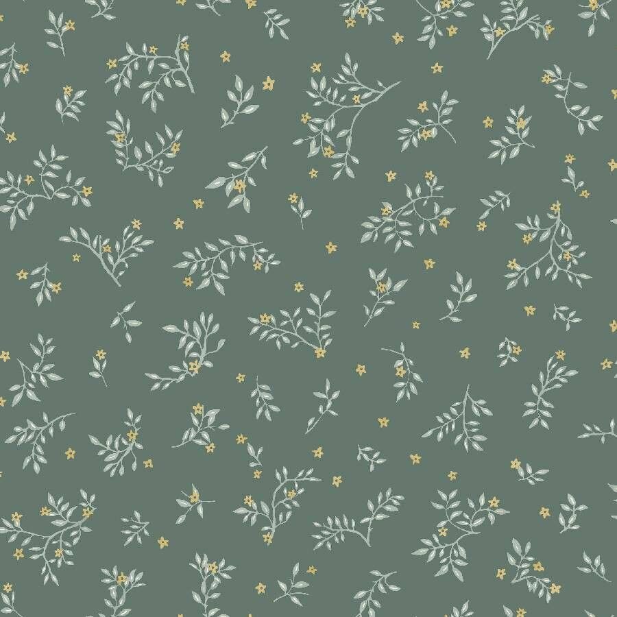 Обои Caselio Danae 103647127, размер 0,53м *10,05м, стиль прованс, цвет темно-бирюзовый