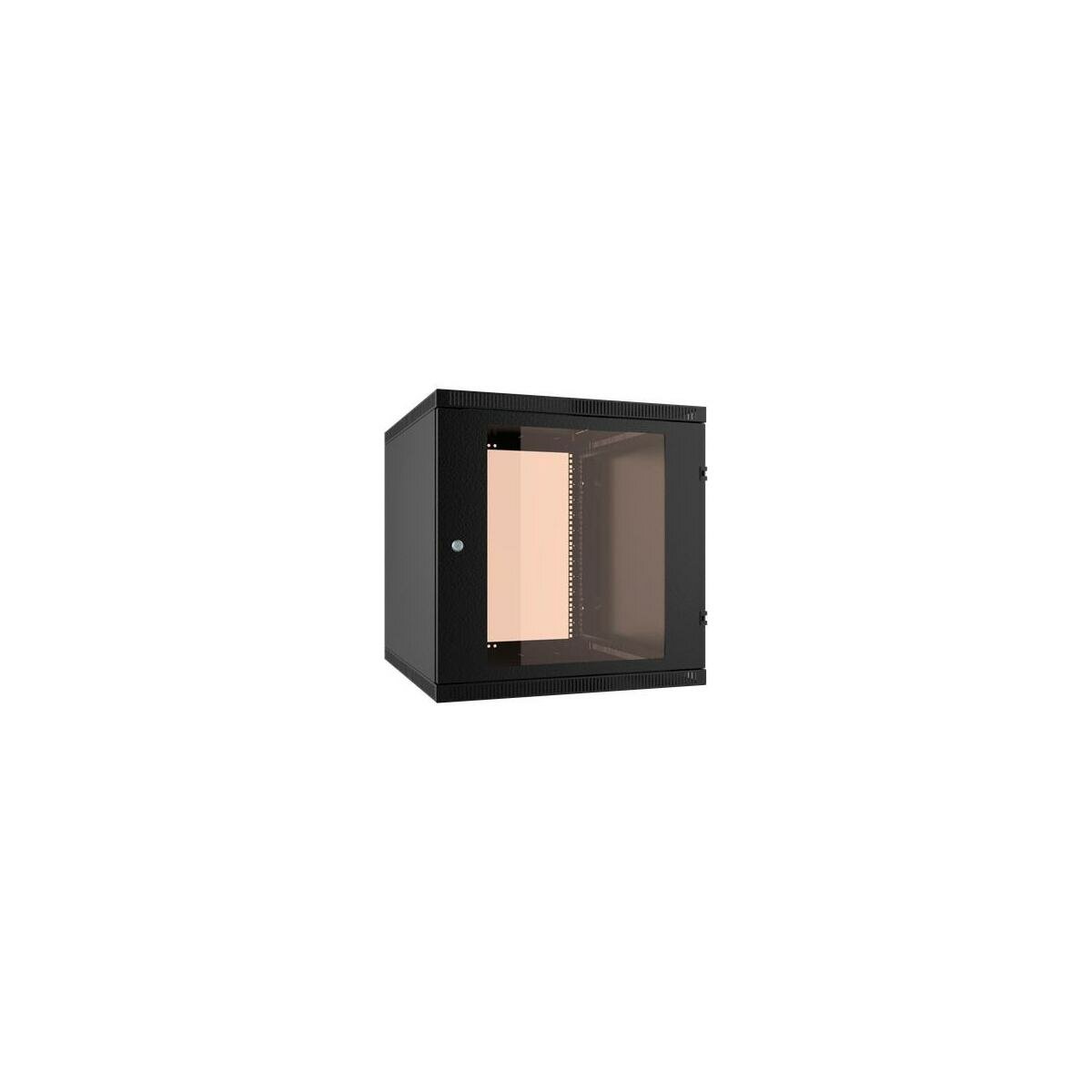 NT WALLBOX LIGHT 18-63 B Шкаф 19" настенный 18U 600*350, дверь стекло-металл, чёрный