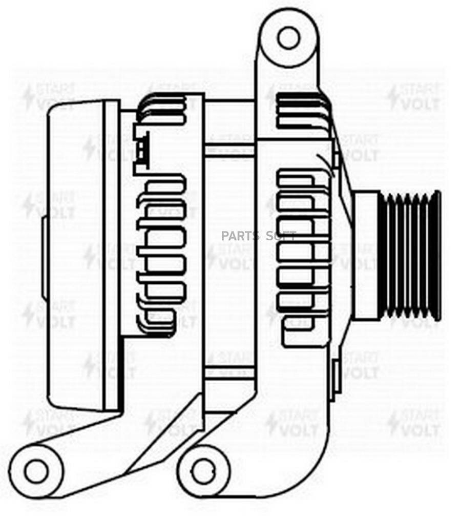 STARTVOLT LG 1005 Генератор для а/м Ford Focus II (05-)/C-Max (07-) 1.8i/2.0i 5MT 120А ()