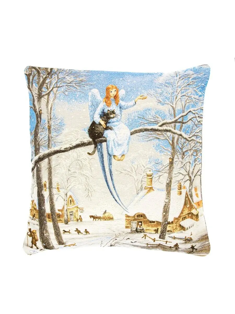 Гобеленовая наволочка с Питерскими котами.