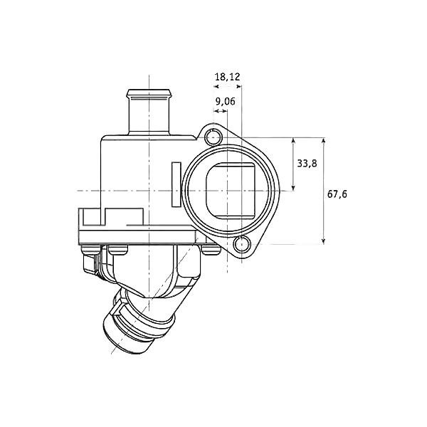 ERA 350161 (06B121111D / 06B121111G / 06B121111H) 350161 термостат Audi (Ауди) a4 / a6 VW Passat (Пассат) 1.8t / 2.0