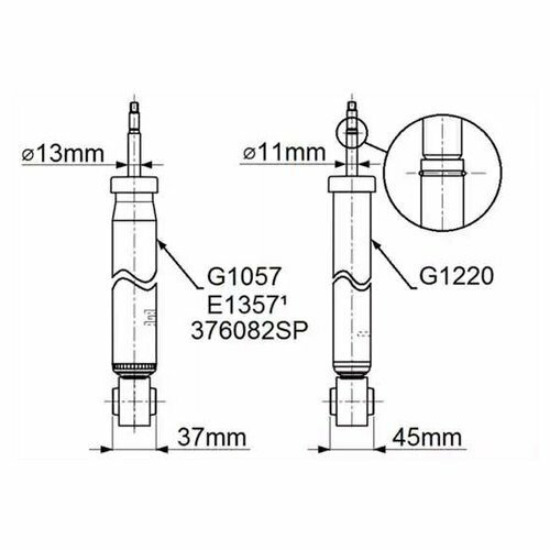 Амортизатор подвески задний vw jetta iv 1.2tsi-1.4tsi-1.6-1.8tsi-2.0tsi (2011=2017) Monroe G1220 для Volkswagen Jetta (2009-н. в.)