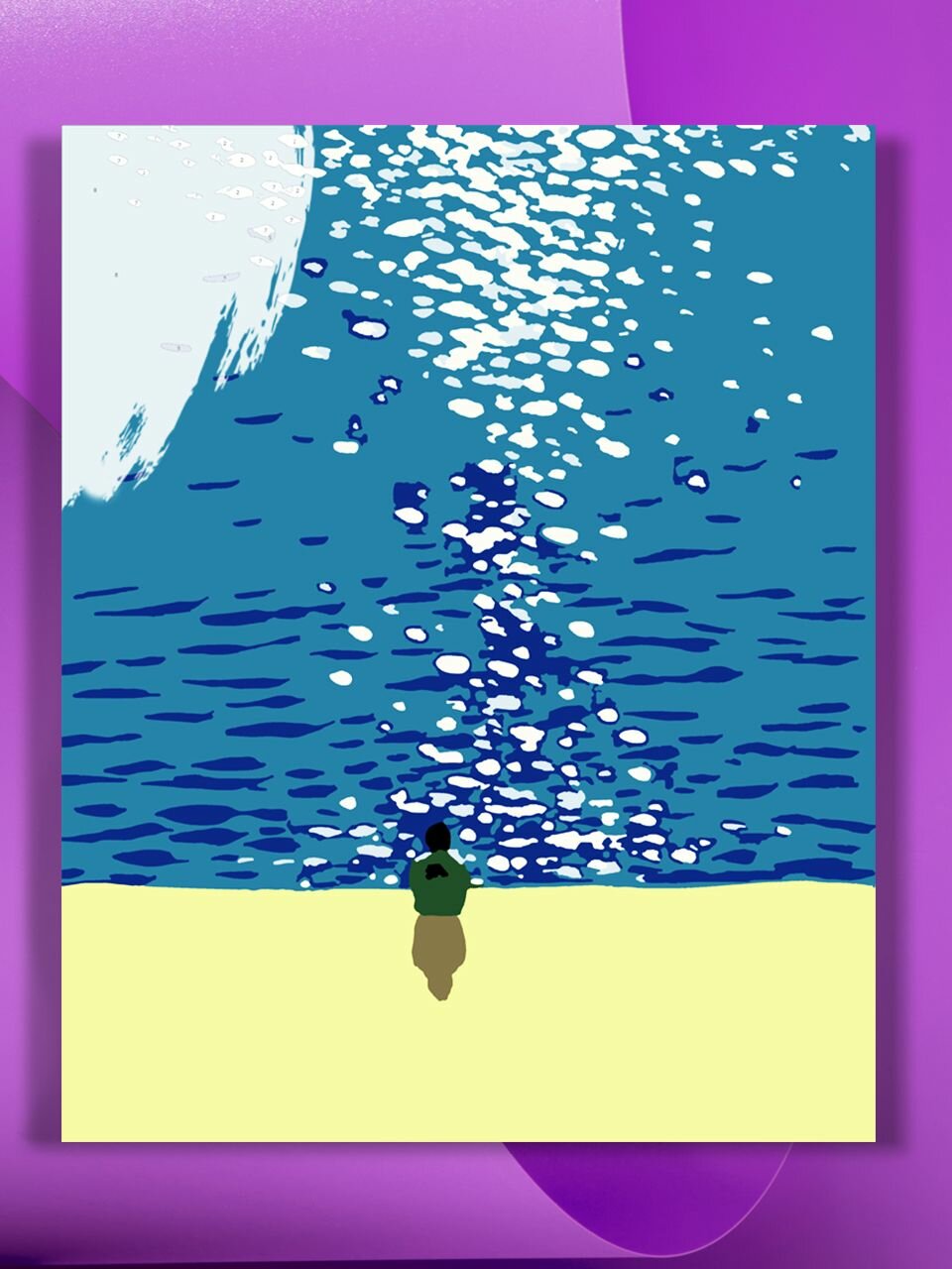 Картина по номерам на холсте Одиночество, 30 х 40 см