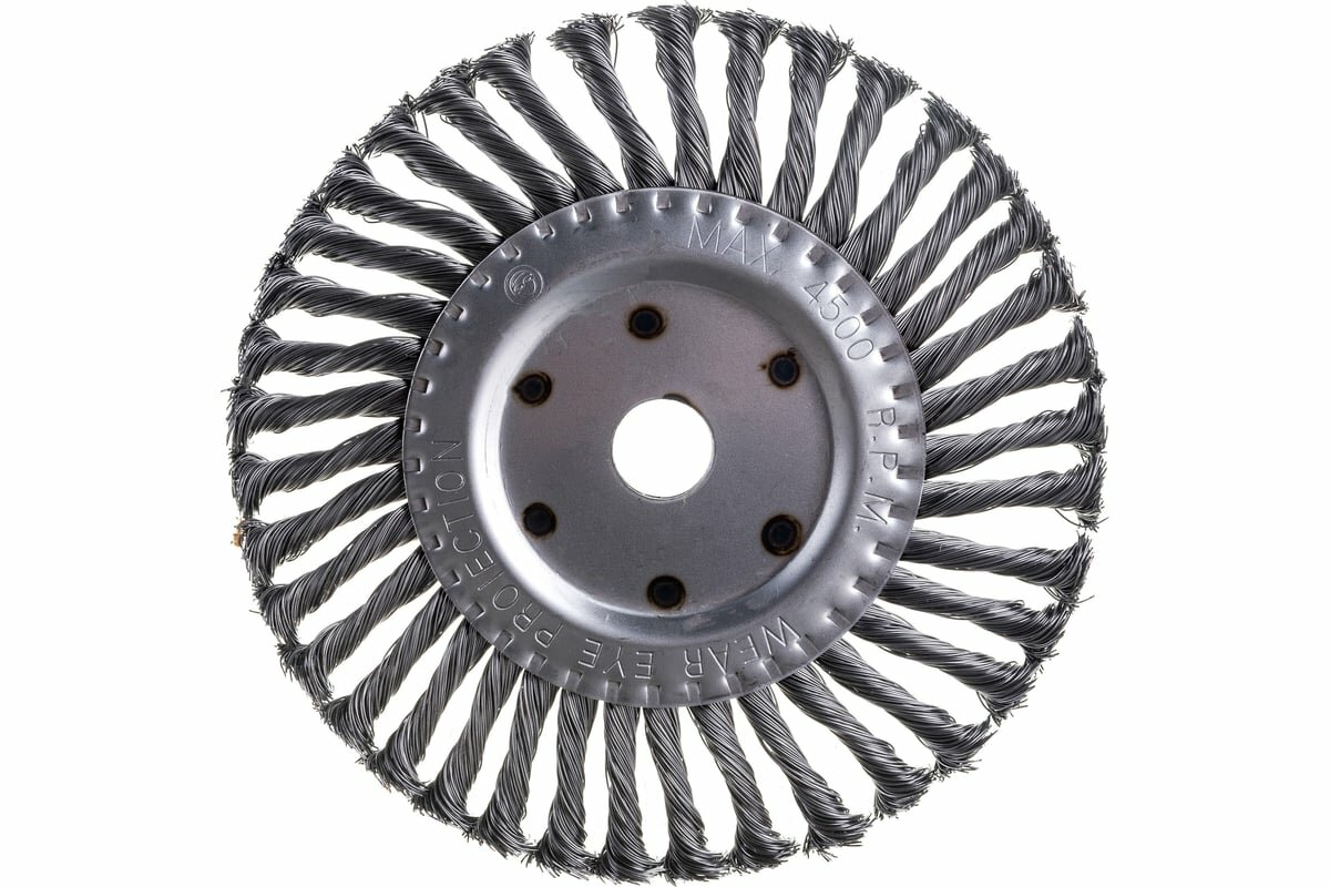 Ермак 656-053 Щетка металлическая дисковая 200х22 мм крученая проволока для УШМ