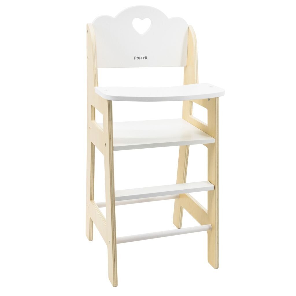 Стульчик для кормления кукол Viga Toys PolarB Белый со столиком, 44237