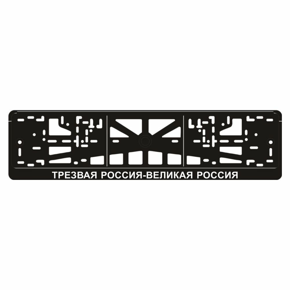 Рамка для номера авто трезвая россия - великая россия, Арт рэйсинг