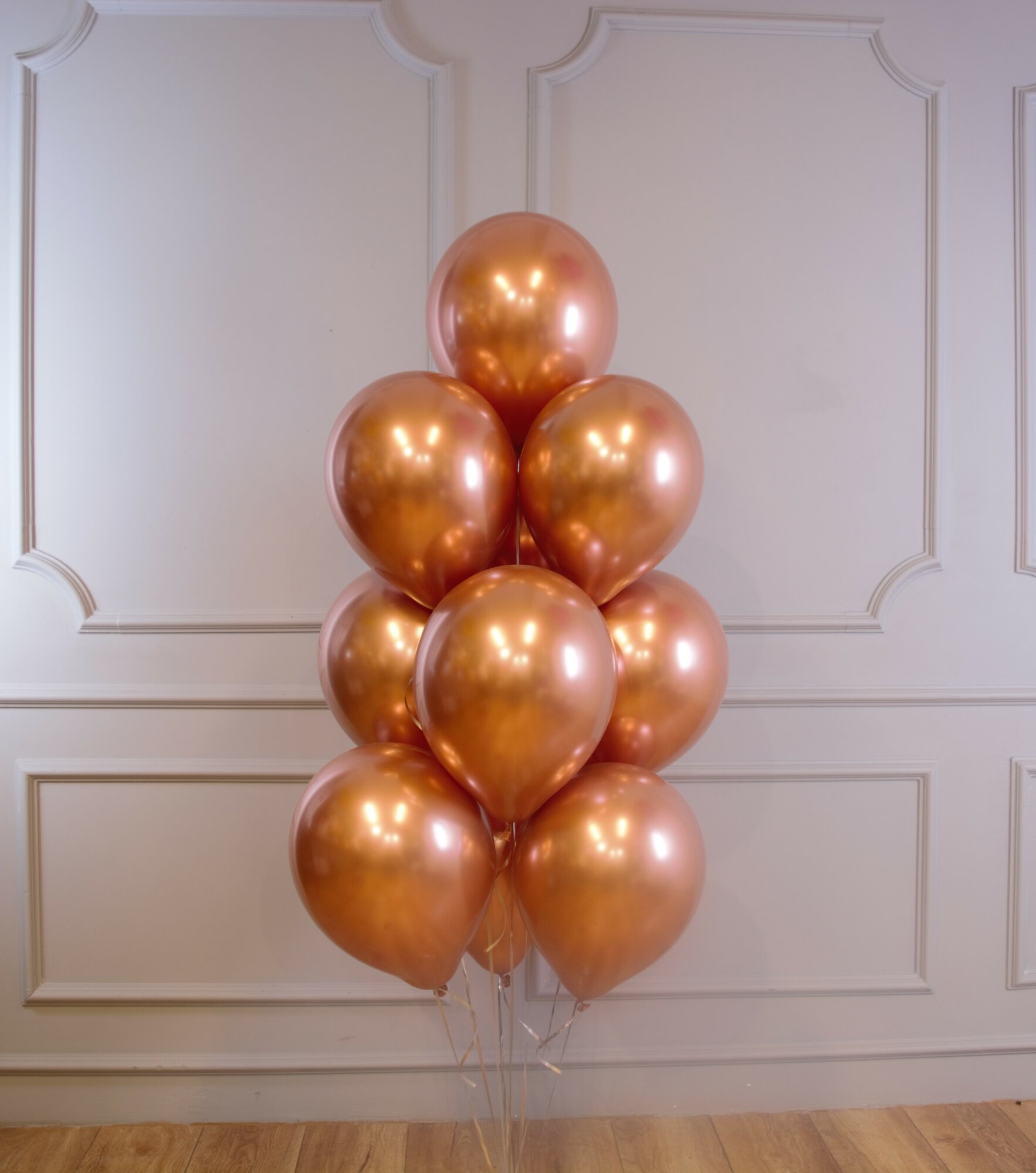 Воздушные шары Sempertex "Розовое Золото" для детей и взрослых, фонтан из 10 штук