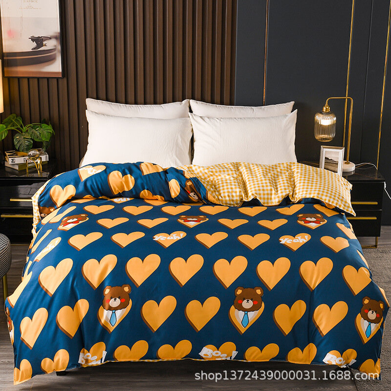 Пододеяльник Sweet Dream Home Textile "Мистер Медведь", 180x220 см, хлопок с алоэ