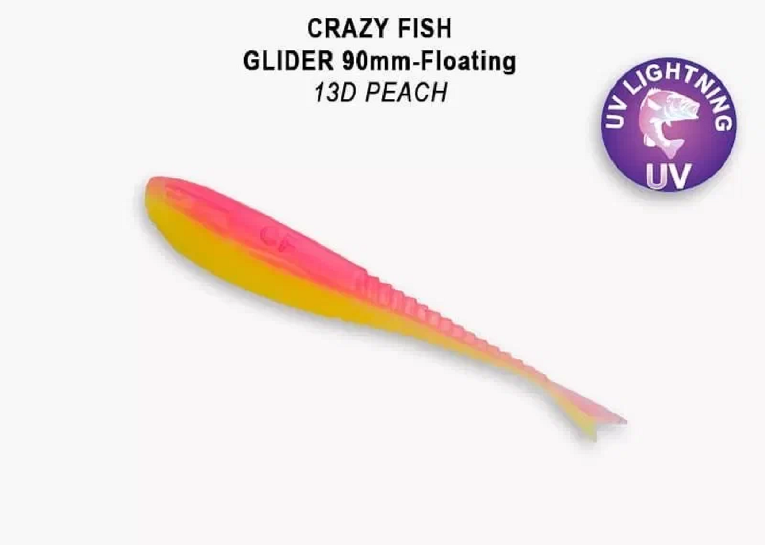 Силиконовая приманка мягкая съедобная Crazy Fish Glider 5" 12.5 см 37-120-13d-6-F 6 шт.