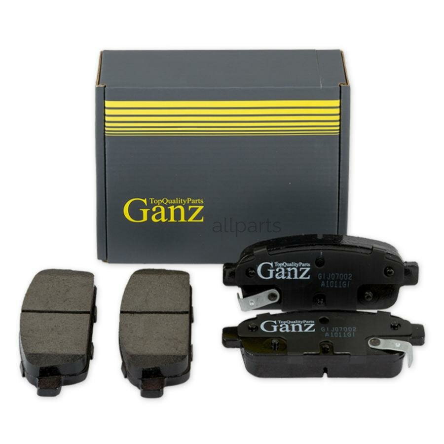 GANZ GIJ07002 Колодки тормозные задние для CHEVROLET Cruze 09- (R15) GANZ GIJ07002