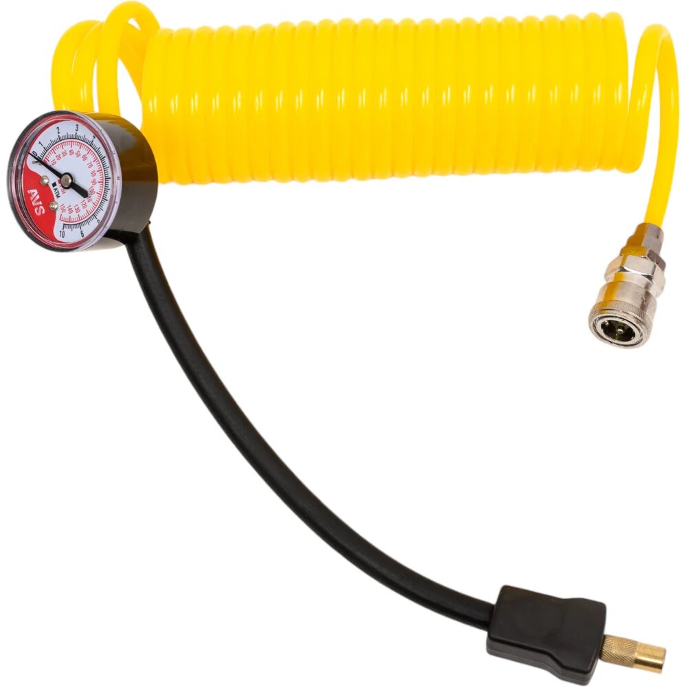 Шланг-удлинитель с манометром универсальный HS-01 для автомобильных компрессоров AVS A78642S