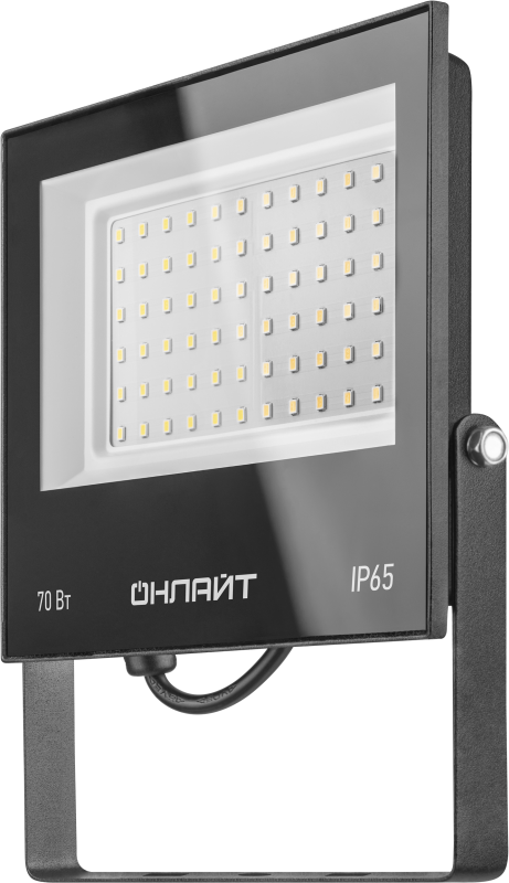 Прожектор светодиодный 61 950 OFL-70-6K-BL-IP65-LED 70Вт 6000К IP65 5600лм черн. Онлайт 61950