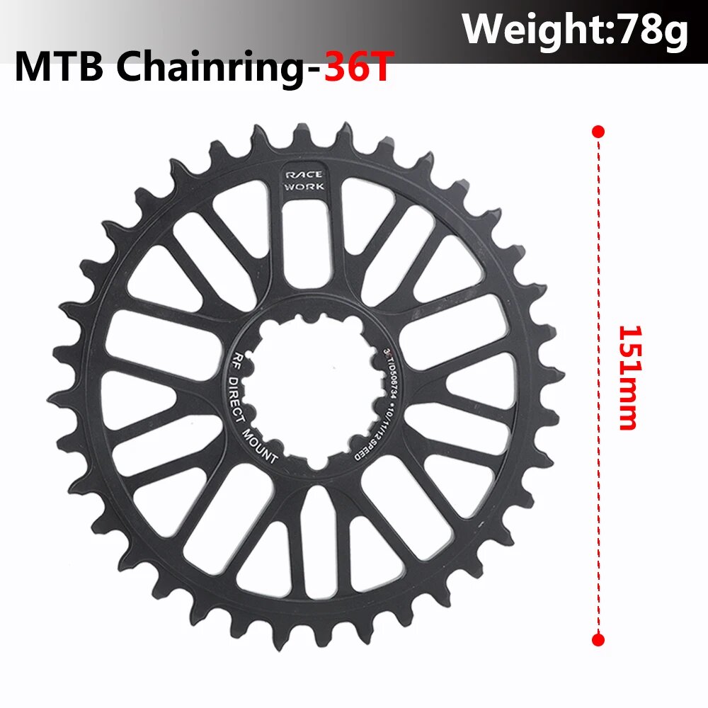 RACEWORK Звездочка для горного и шоссейного велосипеда MTB 36T